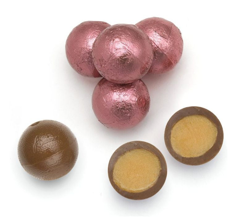 LIGHT PINK MILK CHOCOLATE CARAMEL BALLS from Miami Candies Sweets ...