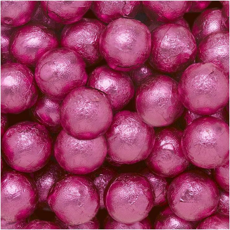 BRIGHT PINK MILK CHOCOLATE CARAMEL BALLS from Miami Candies Sweets ...