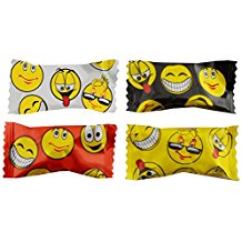 BULK CANDY, smileys emoji WRAPPED PARTY MINTS from Miami Candies Sweets ...