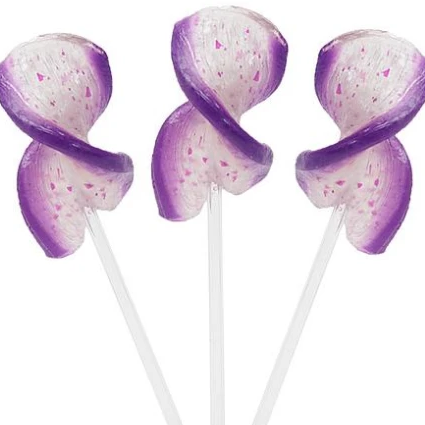 PURPLE, RIBBON POPS from Miami Candies Sweets & Snacks – Miami Candies ...